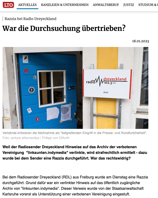 Plan A - in den Medien - Kanzlei Plan A - Dr. Ingo Bott